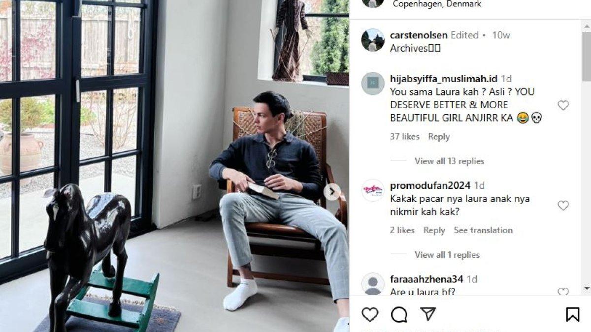 Sosok Carsten Olsen, Pria Bule yang Foto Bareng Lolly Putri Nikita ...