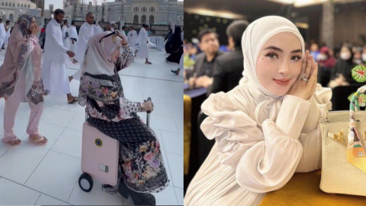 Heboh Crazy Rich Aceh Shella Saukia Naik Koper Listrik di Mekkah ...