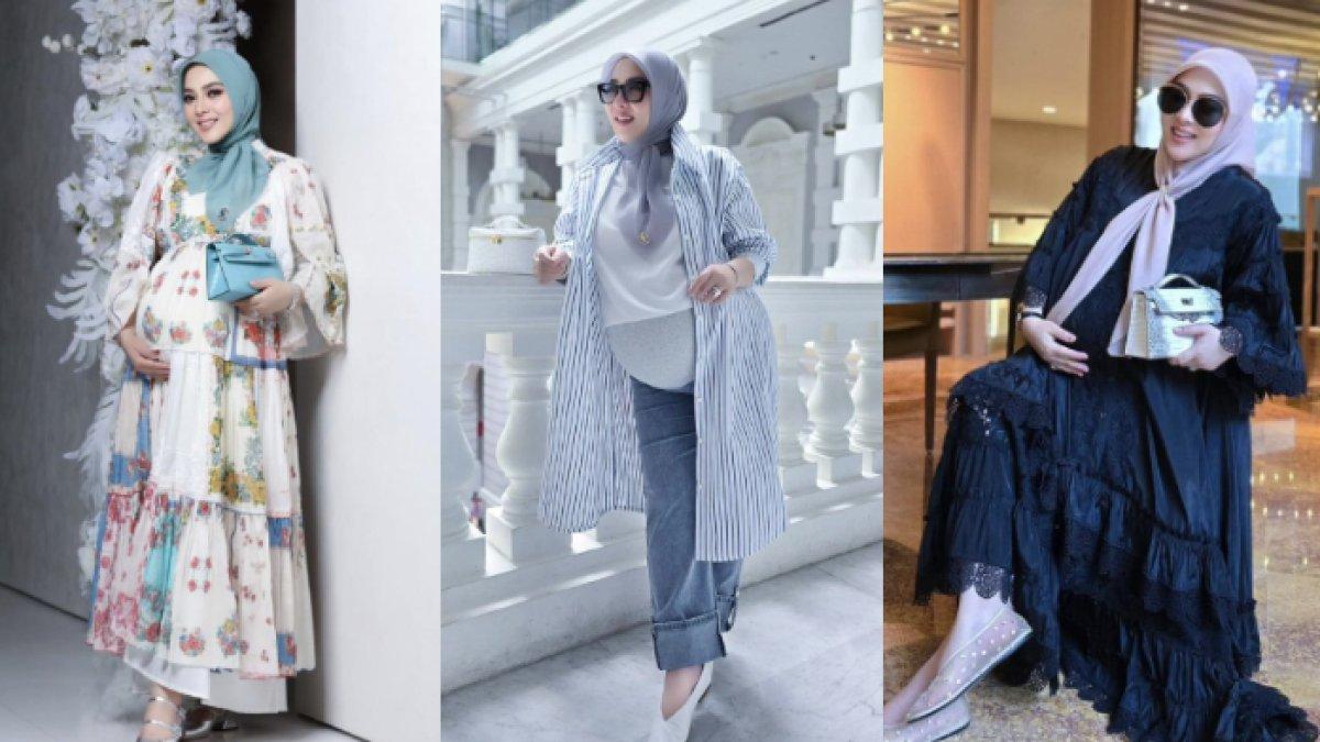 7 Outfit Syahrini saat Hamil Tua, Istri Reino Barack Tetap Stylish, Tak ...