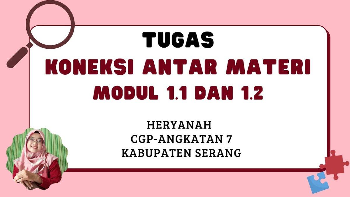 Contoh Akurat Tugas Koneksi Antar Materi Modul 1.2 Nilai dan Peran Guru ...
