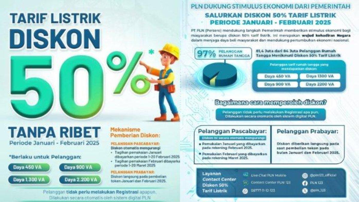 Cara Dapat Diskon 50 Persen Tarif Listrik dari PLN Mobile, Bisa Untuk Token dan Pascabayar ...