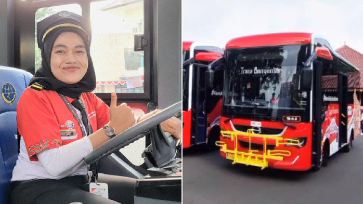 SOSOK Anna Driver Perempuan Pertama Bus Trans Banyumas, Dulu Narik ...
