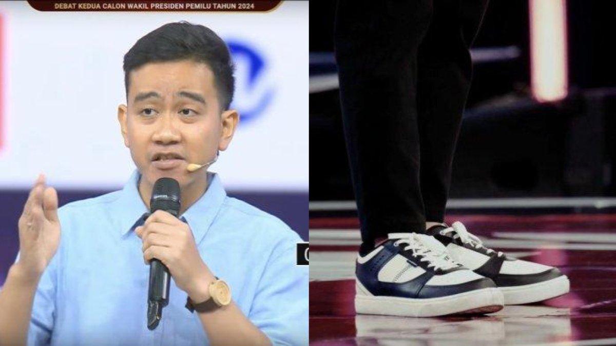 PENAMPILAN Sederhana Gibran Rakabuming di Debat Cawapres, Pakai Sepatu ...