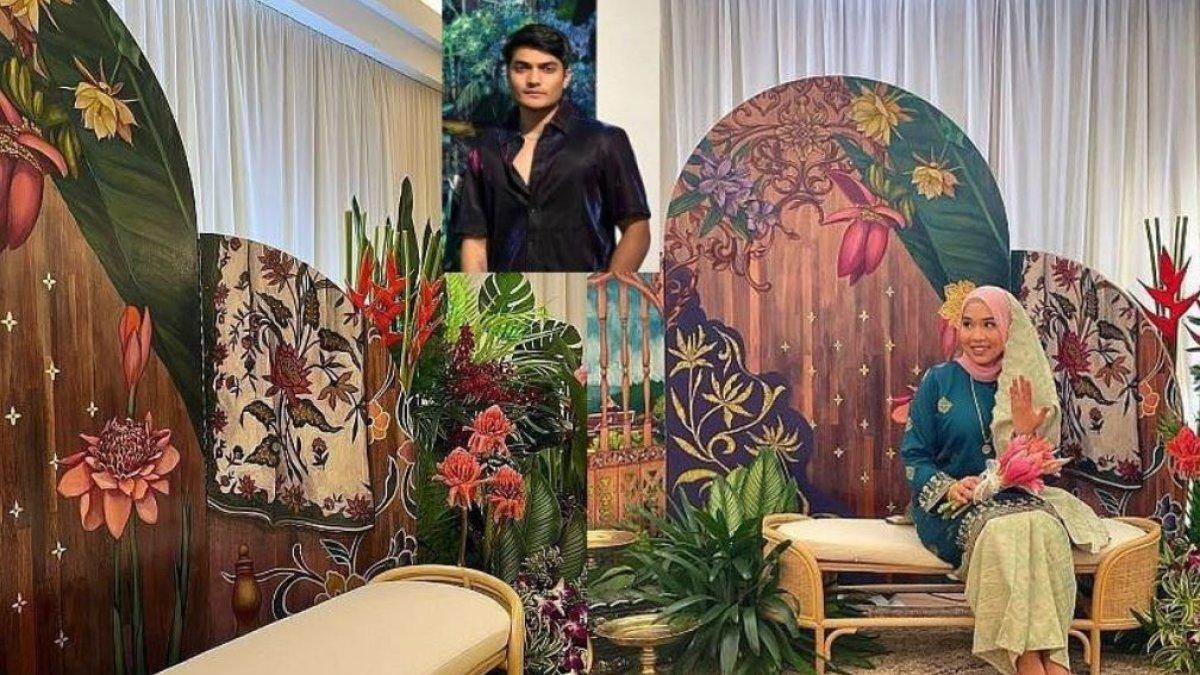 DIKIRA Terbuat dari Kain Batik, Ternyata Dekorasi Pelaminan Ini Hasil Lukisan Tangan, Mirip ...