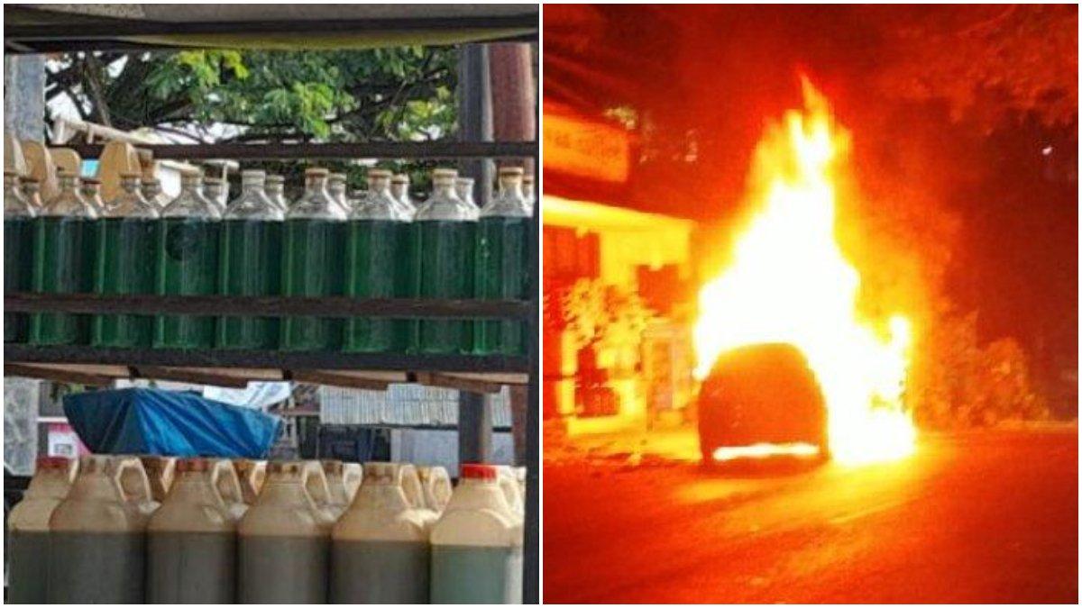 DETIK-Detik Honda Jazz Ngebut Tabrak Rak Bensin Eceran di Malang ...