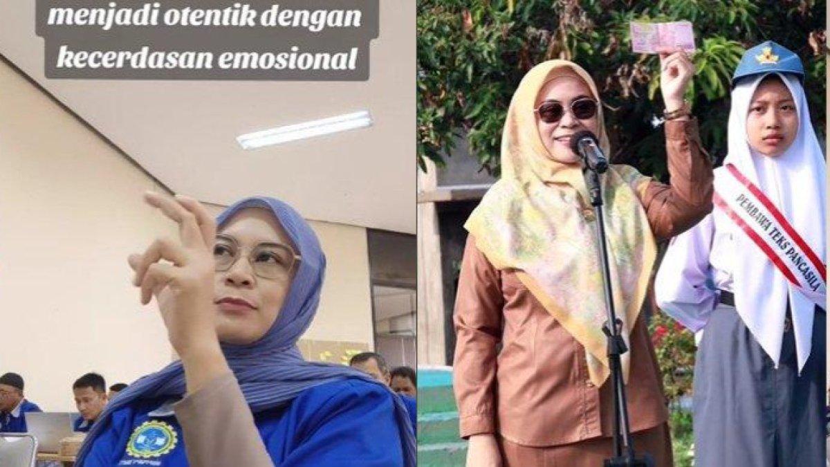 PROFIL Eris Garini, Kepala Sekolah Pidatonya Pakai Uang Rp 100 Ribu ...