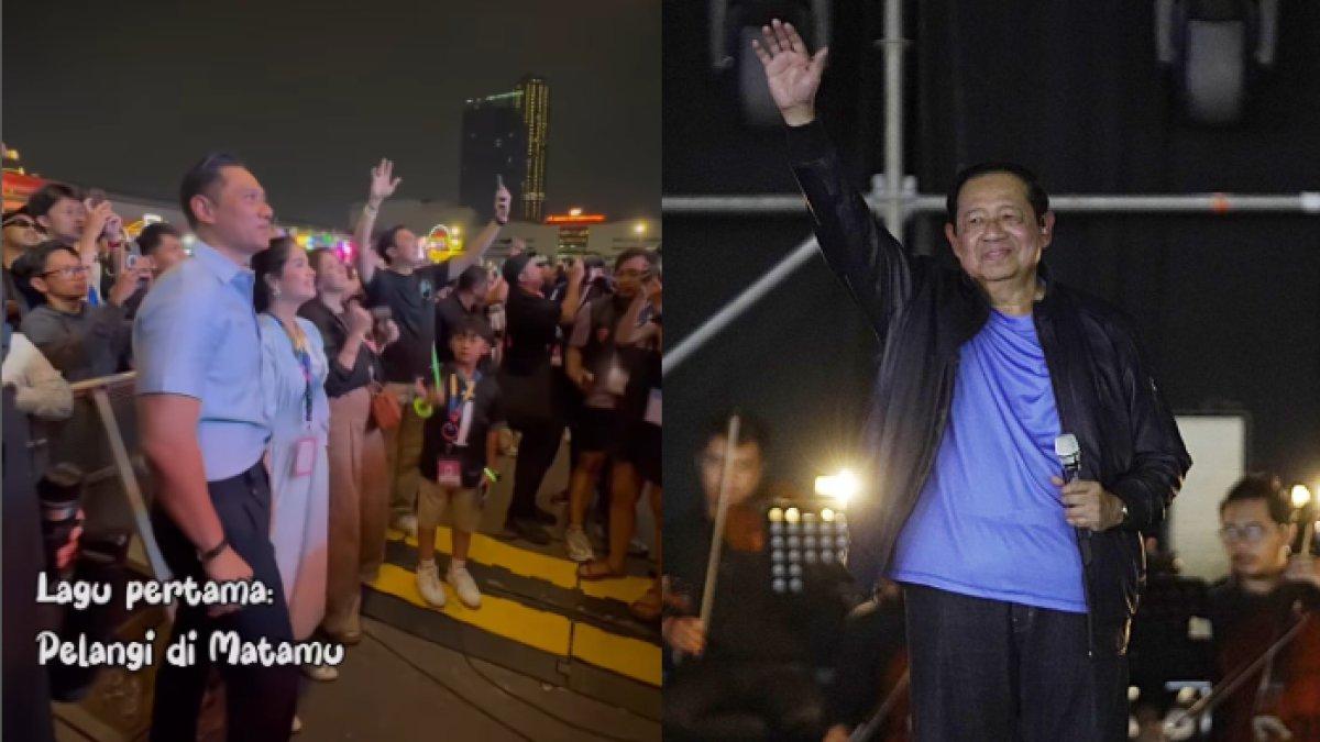 5 Potret Keluarga Support SBY Tampil di Pestapora, Almira Berbaur ...