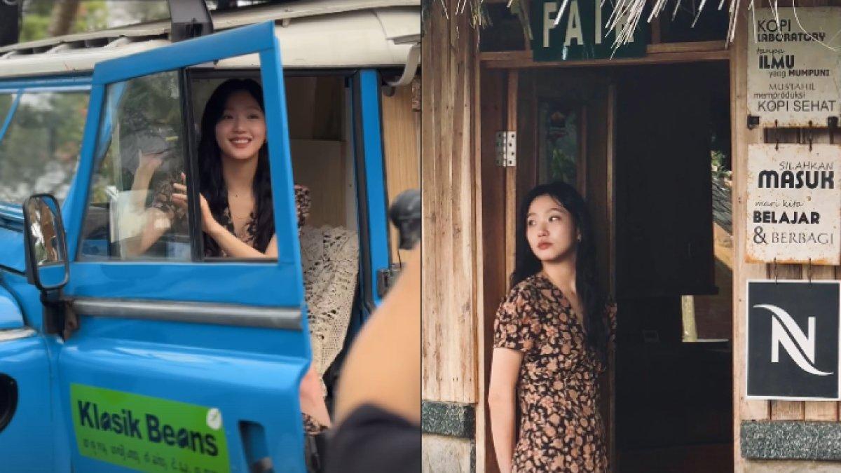 7 Potret Kim Go Eun yang Diduga Syuting Iklan di Garut Jabar, Pemain Drakor Goblin Naik Mobil ...