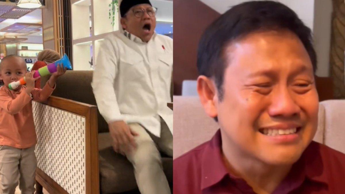 5 Tingkah Kocak Cak Imin, Pura-pura Kaget hingga Mewek Lihat Video Klip Sal Priadi: Nangis Total ...