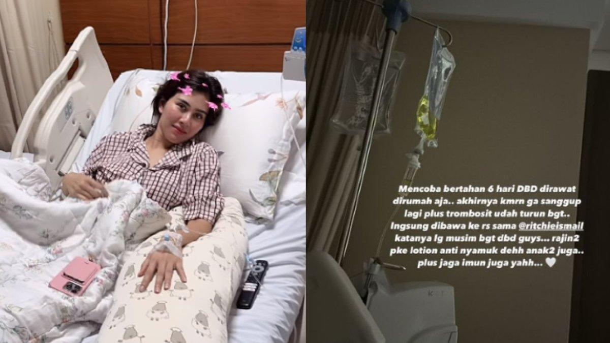 5 Potret Syahnaz Terkena DBD, Nyerah setelah 6 Hari Dirawat di Rumah ...