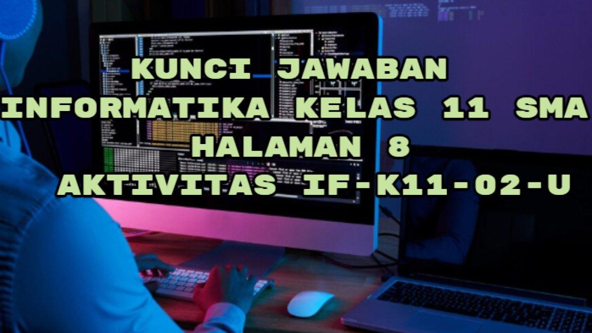 Kunci Jawaban Soal Informatika Kelas 11 SMA Halaman 8, Aktivitas IF-K11-02-U: Algoritma ...