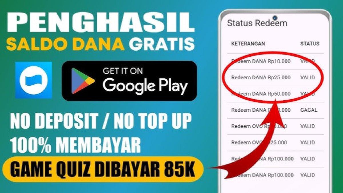 Aplikasi Penghasil Uang Quiz.ID, Main Game Asah Otak 3 Menit Langsung Dapat Cuan, Cair ke E ...