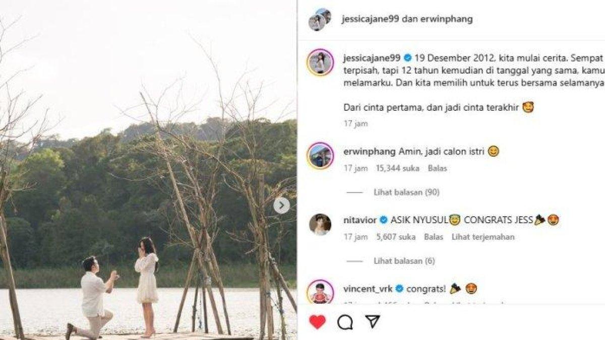 Kisah Cinta Jessica Jane dan Erwin Phang, Sempat Pacaran 12 Tahun Lalu ...