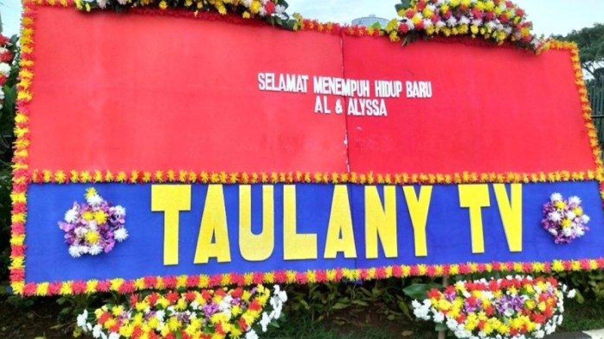 Deretan Karangan Bunga di Acara Ngunduh Mantu Al Ghazali, Paling ...
