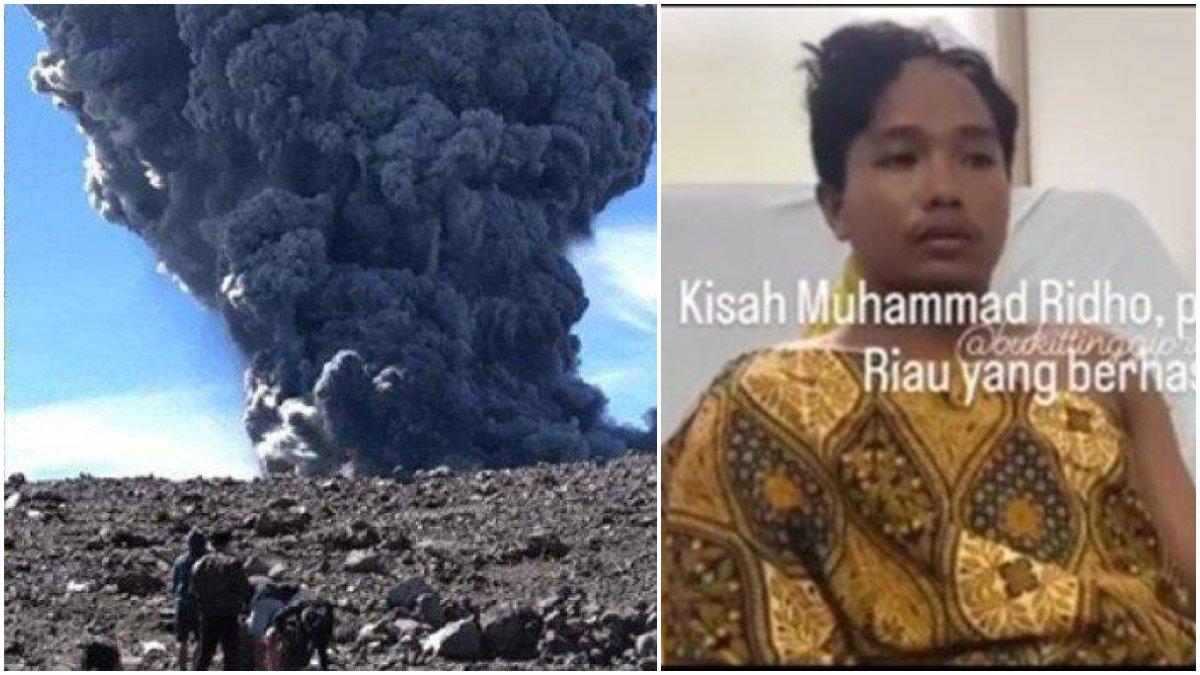 Perjuangan Muhammad Ridho Selamatkan Diri dari Erupsi Gunung Marapi, Sampai Ngesot ke Semak ...