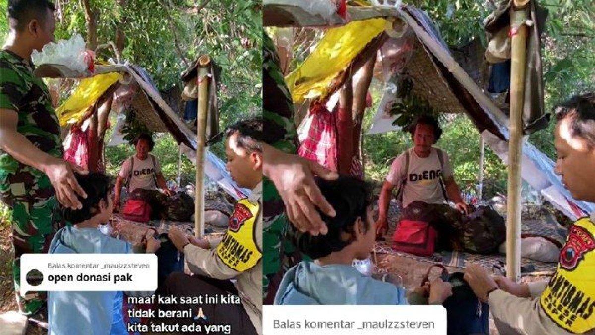 POTRET Pilu Bapak dan Anak di Klaten, 3 Bulan Tinggal di Tenda Bambu Beratap Plastik Beralas ...