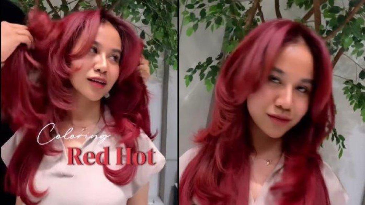 Penampilan Baru Mayang Adik Vanessa Angel, Ubah Rambut jadi Merah ...