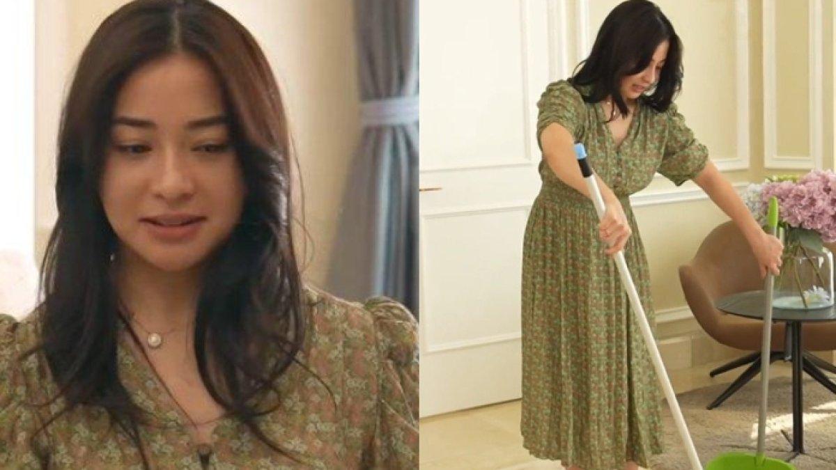 Momen Nikita Willy Bingung Cara Nyapu Lantai, ART Geleng-geleng Lihat Majikan: Ibu Mau Macul ...