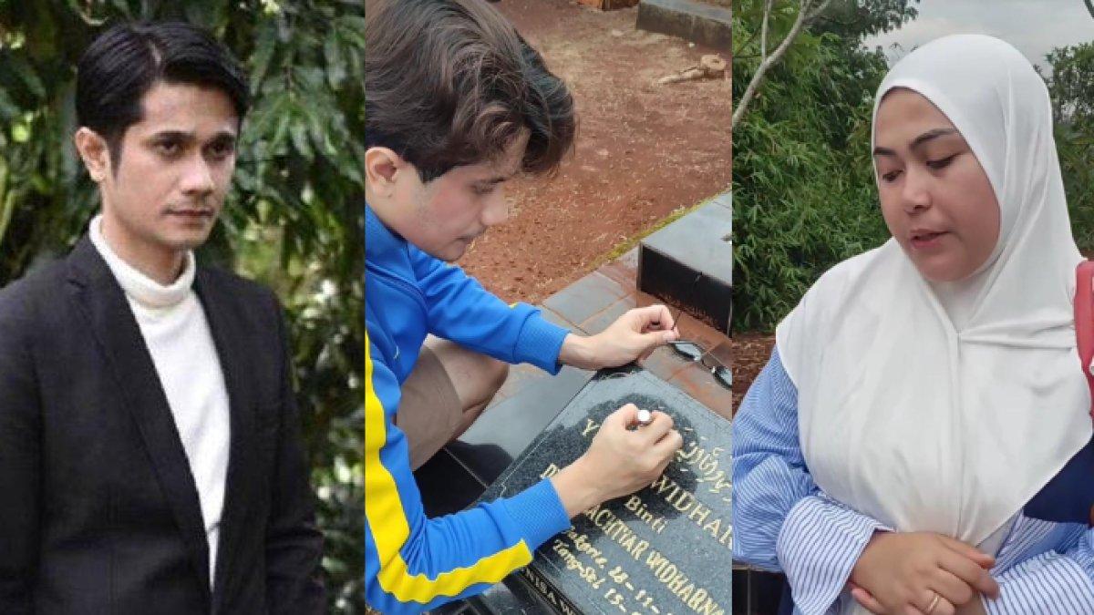 7 Potret Ferdi Ali Ziarah Makan Syasya Yunisha Mendiang Istri Pertama, Istri Kedua Menemani ...