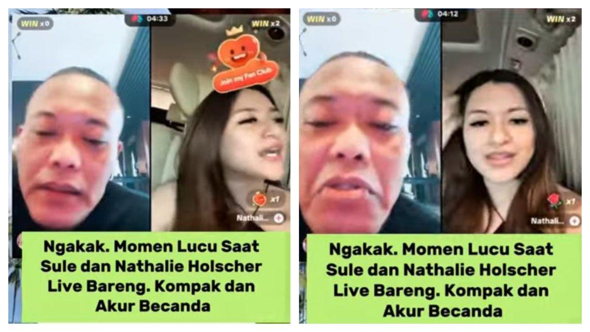 Momen Langka Sule & Nathalie Holscher Live Bareng, Saling Lempar Candaan hingga Sindir Netizen ...