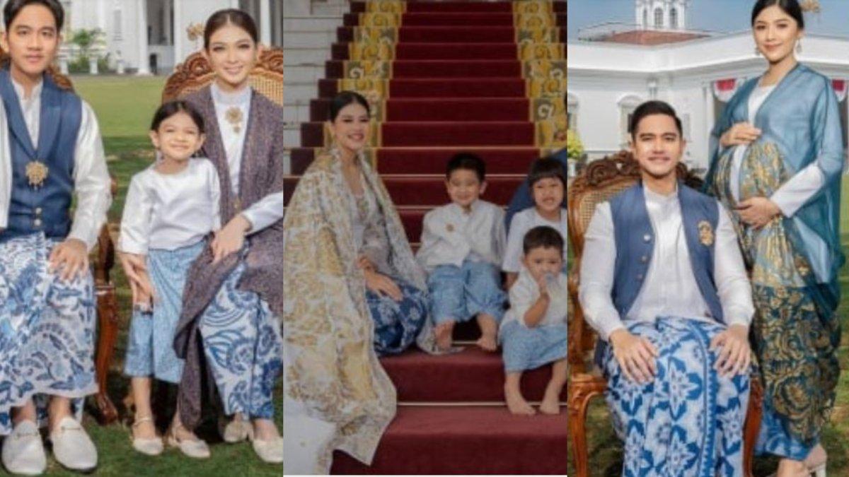 Outfit Selvi Ananda di Foto Keluarga Jokowi di Istana, Bandingkan ...