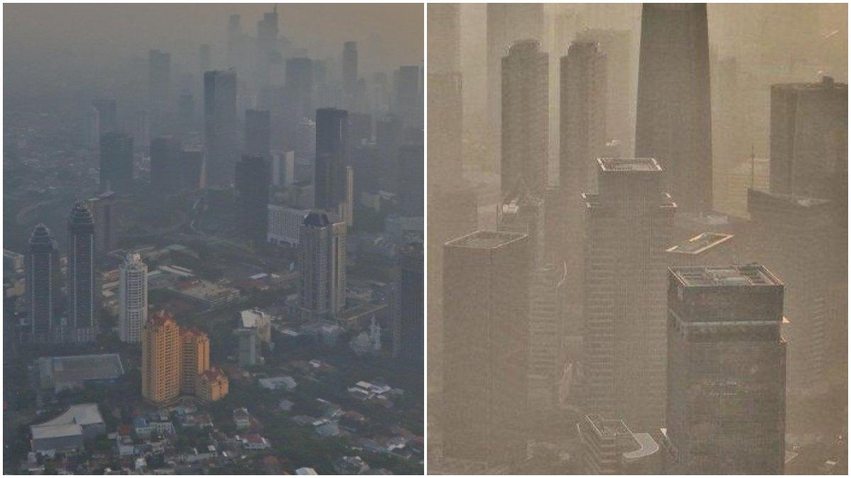 PENAMPAKAN Kota Jakarta yang Kini Darurat Polusi Udara, Pagi Hari Bak ...