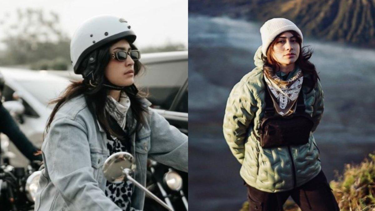 5 Potret Sintya Marisca, Punya Image Tomboy Hobi Touring dan Mendaki ...