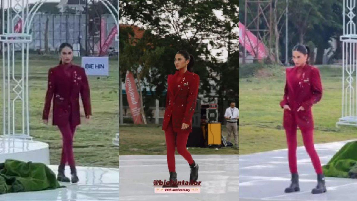 Potret Azizah Salsha Perdana Jadi Model Catwalk, Gaya Berjalan ...