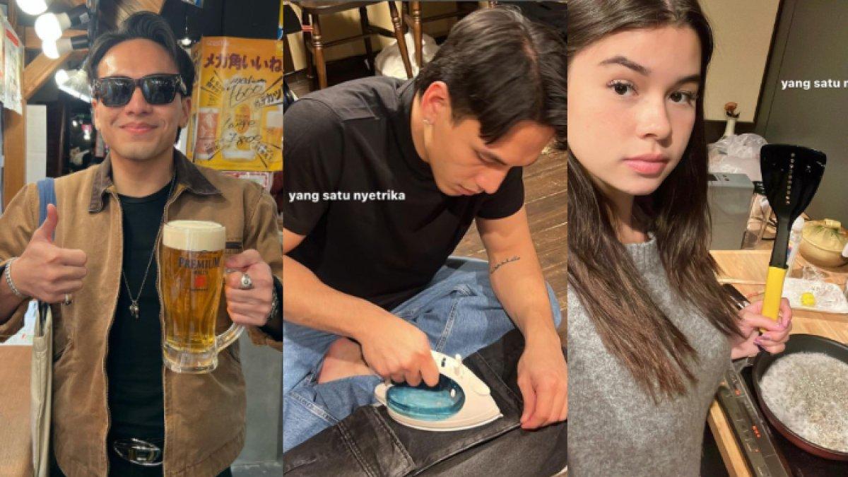 5 Potret Jefri Nichol Liburan di Jepang, Nyuci Baju dan Nyetrika Sendiri, Maria Theodore Juru ...