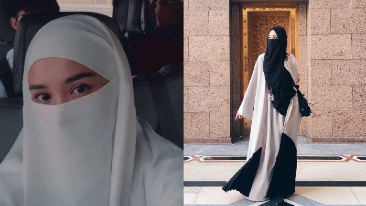 5 Potret Michelle Ziudith saat Ibadah Umrah, Tampil Berhijab dan ...