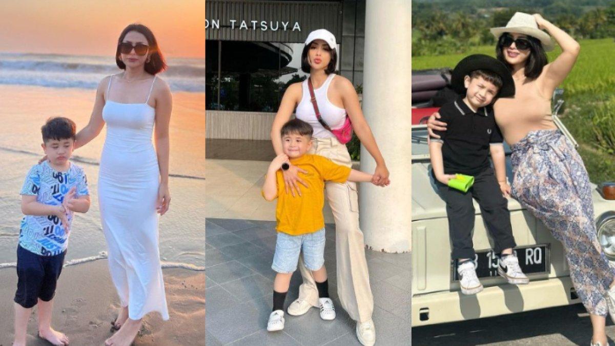 5 Potret Selvi Kitty Resmi Menjanda, Bergaya Kece saat Momong Anak ...