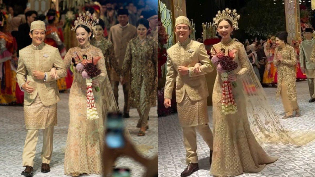 5 Potret Resepsi Pernikahan Rio Haryanto dan Athina Keponakan Sandiaga ...