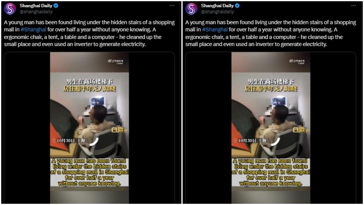 Pria Ini Hidup di Kamar Tersembunyi di Bawah Tangga Mal Selama 6 Bulan dan Tak Ada yang Tahu ...