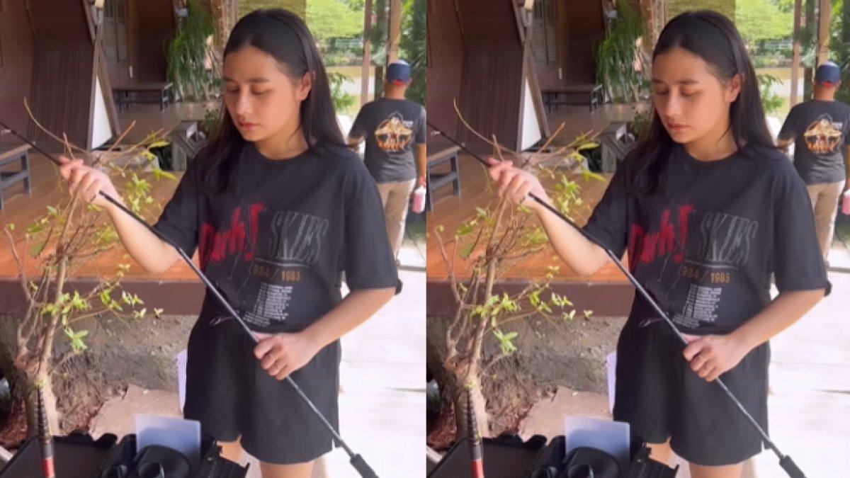 5 Gaya Prilly Latuconsina Saat Mancing, Bawa Tas Rp 64 Juta, Tak Jijik Pegang Langsung Pelet ...