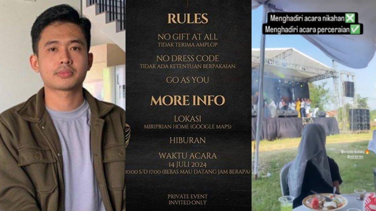 Pesta Perceraiannya Viral, Rian Maulana Klarifikasi Ungkap Alasan, Sebut Bentuk Maaf ke Keluarga ...