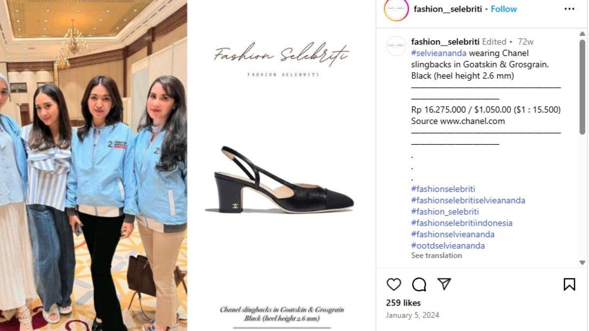 4 Koleksi Sepatu Selvi Ananda, Beragam Model dan Brand Dunia, Harga ...