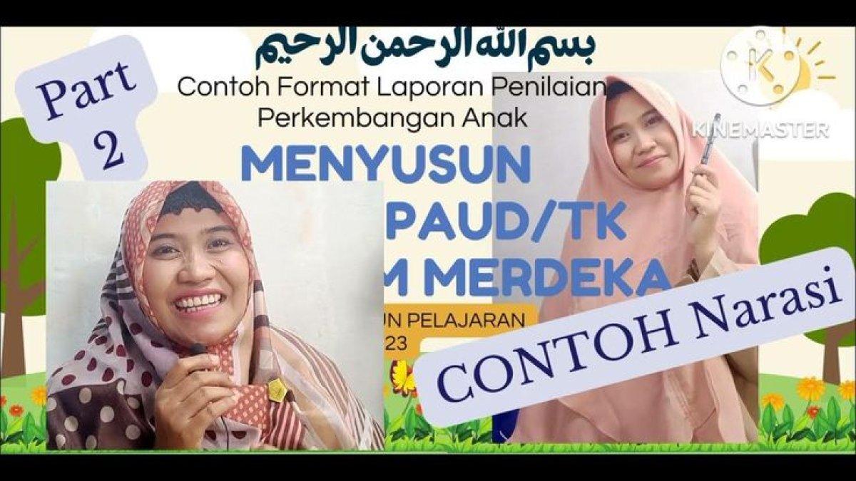 Contoh Narasi Raport TK A Usia 4-5 Tahun Semester 2 Kurikulum Merdeka ...