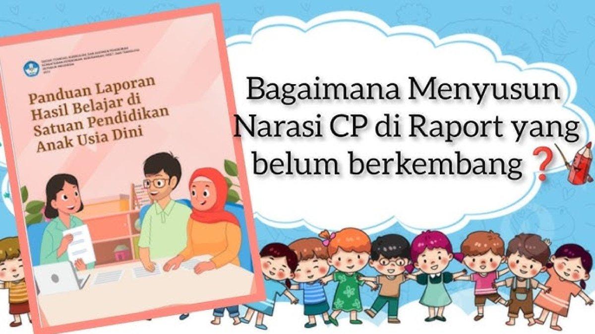 Contoh Narasi Raport TK B Usia 5-6 Tahun Semester 2 Kurikulum Merdeka ...