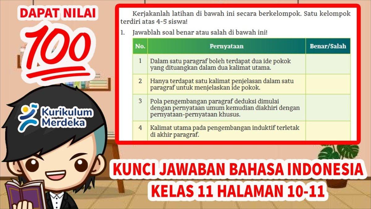 Kunci Jawaban Bahasa Indonesia Kelas 11 Halaman 10 11 K Merdeka Kegiatan 2: Menentukan Pola ...