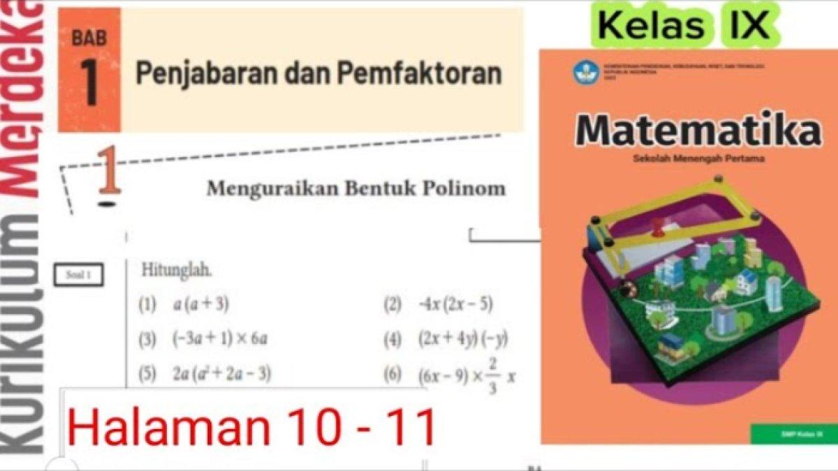 Kunci Jawaban Matematika Kelas 9 SMP Halaman 10 Kurikulum 2013, Bab 1 ...