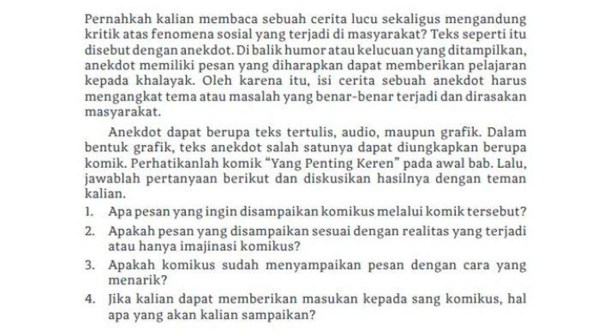 Kunci Jawaban Bahasa Indonesia Kelas 10 Halaman 29 Kurikulum Merdeka: Bab 2: Kritik Lewat ...