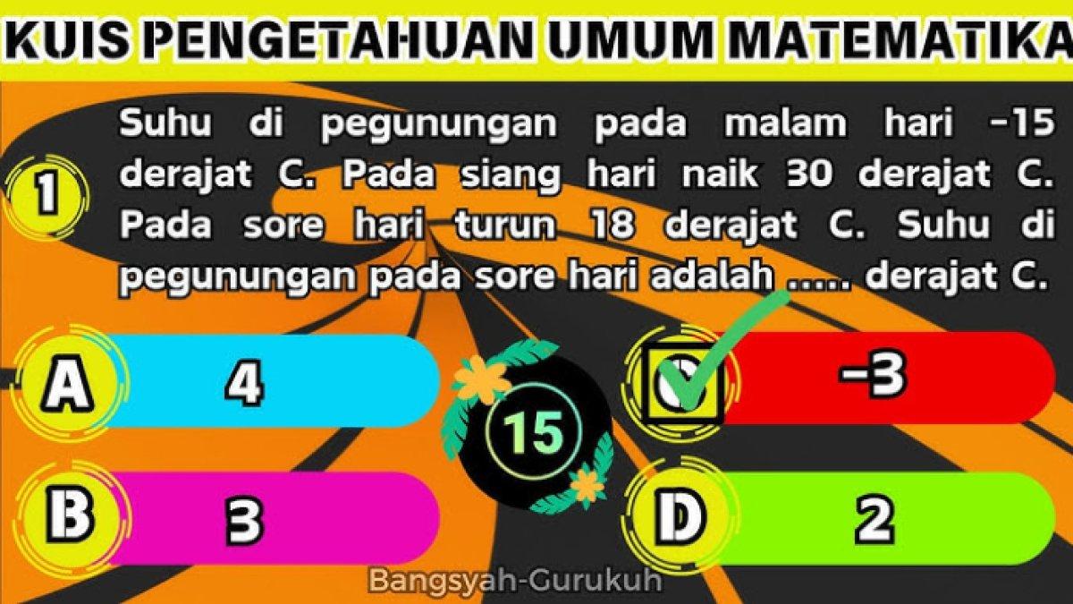 50 Kunci Jawaban Soal Cerdas Cermat Matematika Tingkat SMP/MTs, Latihan Hadapi OSN MTK Terbaru ...