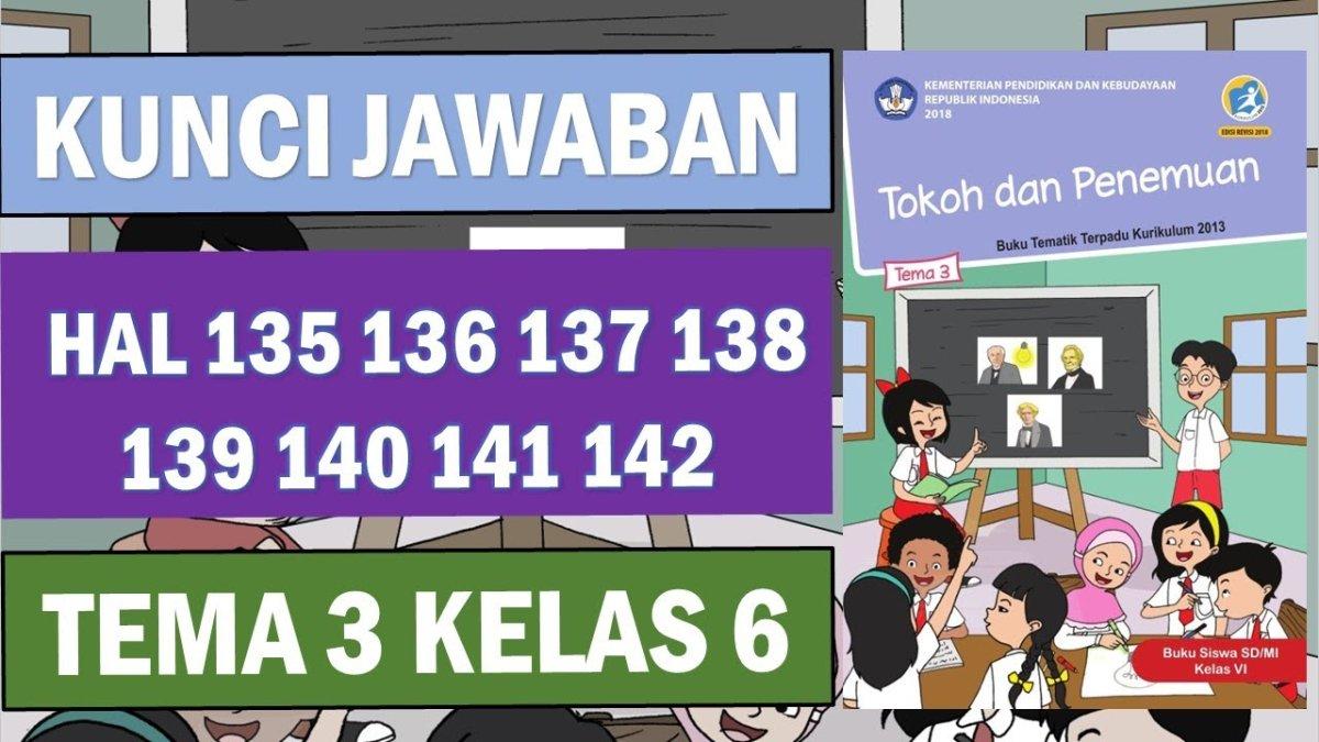 Soal Tema 3 Kelas 6 SD, Kunci Jawaban Halaman 138 139 140 141 134 135 136 137: Ayo menjadi ...