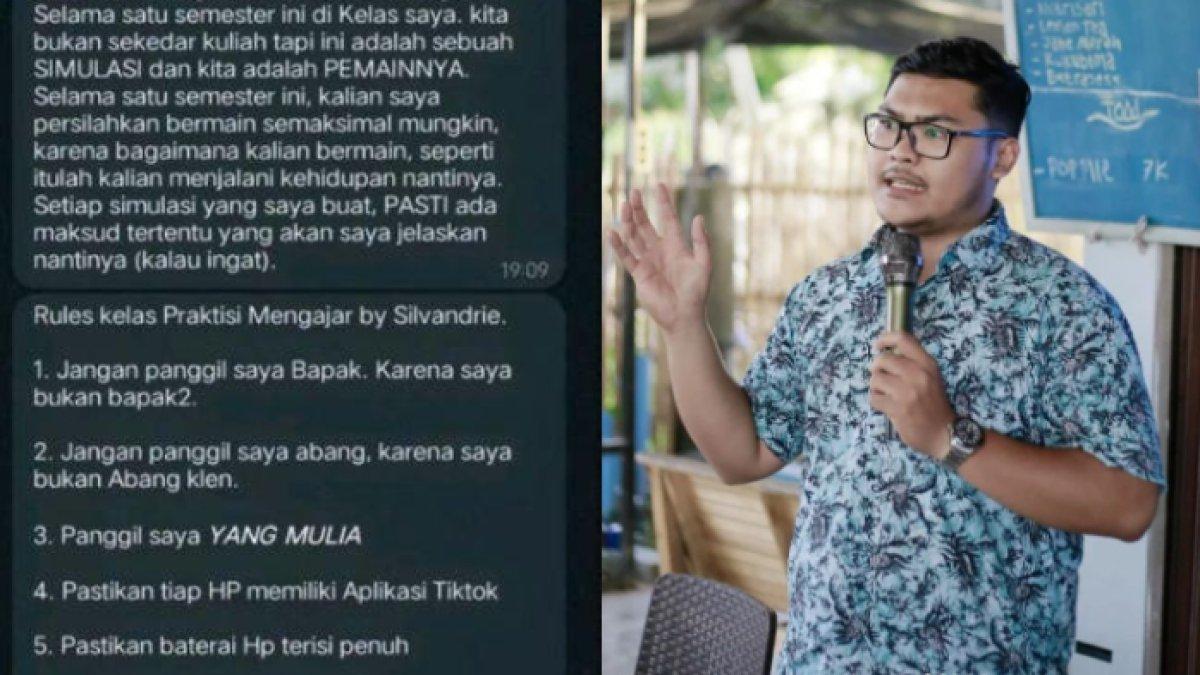 SOSOK Silvandrie Dosen Buat Aturan Nyeleneh, Minta Dipanggil Yang Mulia ...