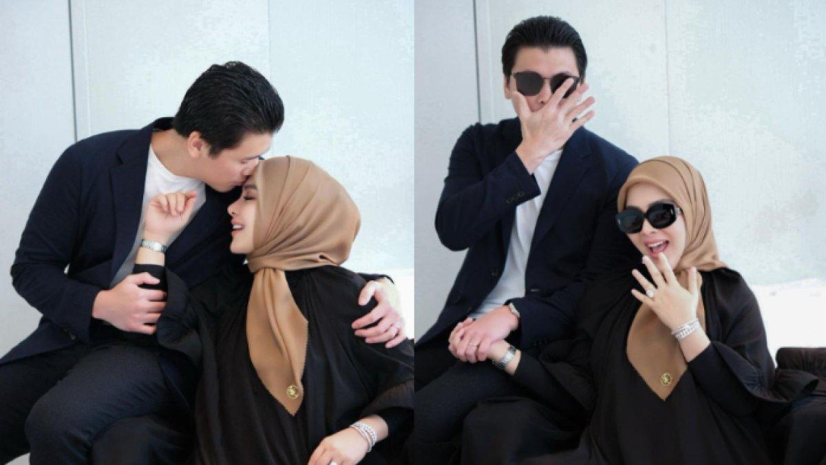 5 Potret Syahrini Rayakan Anniv ke-5 dengan Reino Barack, Pamer Hadiah ...