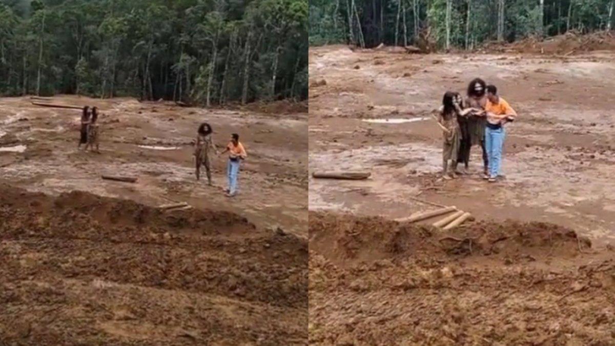 Detik-detik 3 Orang Suku Togutil di Halmahera Malut Dekati Penambang ...