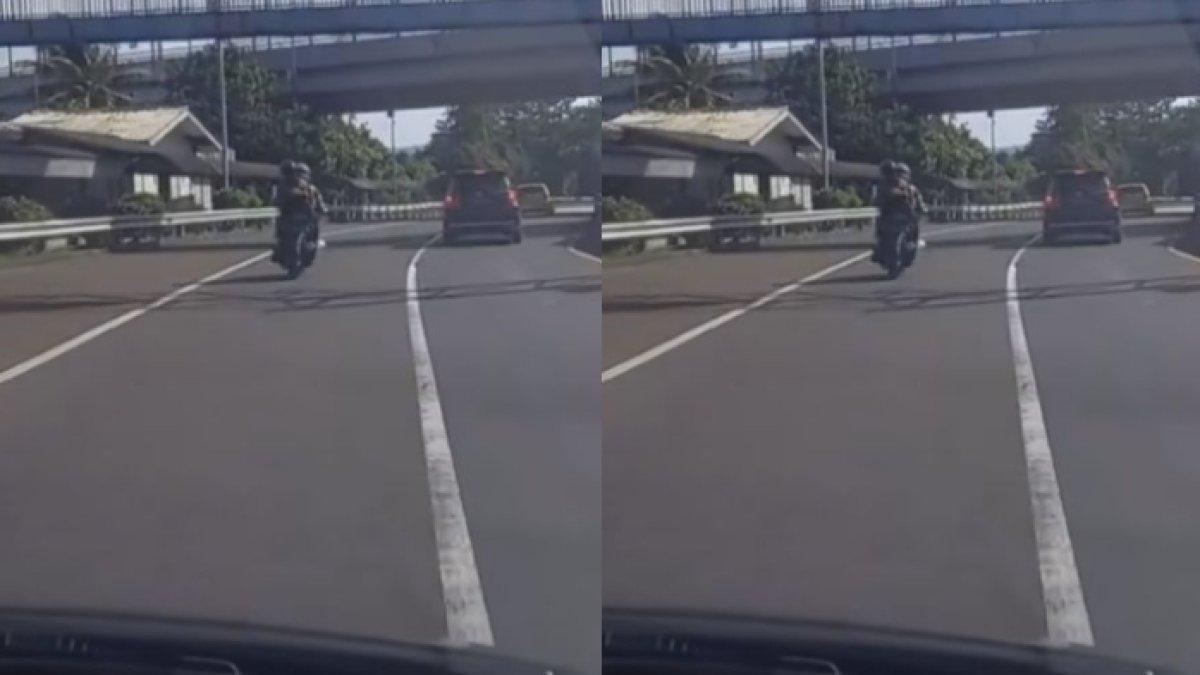 AKSI Santai Mahasiswa Pakai Motor Masuk Tol Jagorawi, Alasannya Ikuti ...