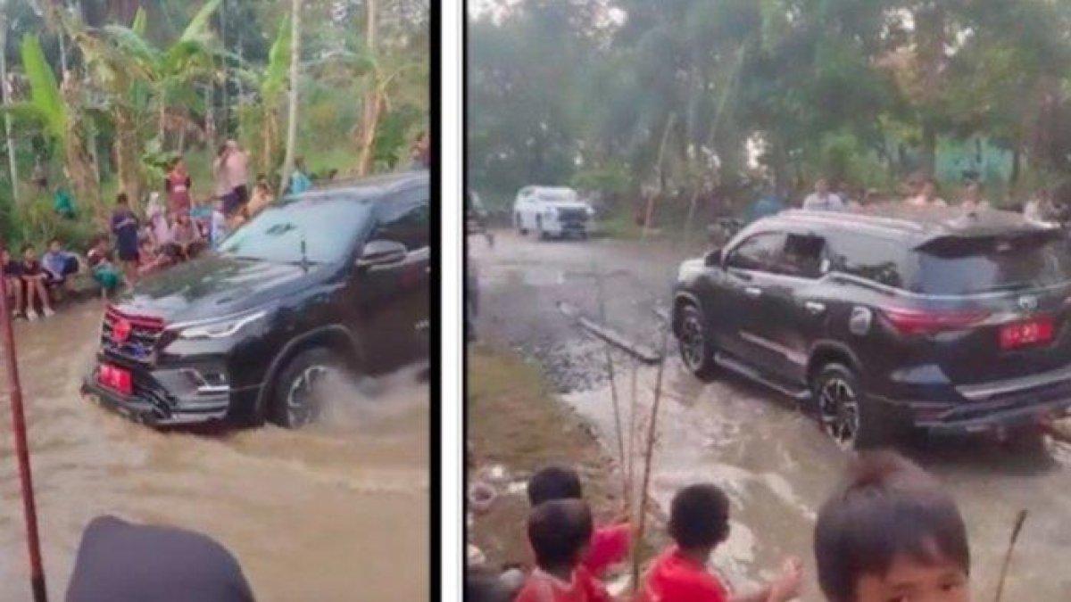 Rombongan Mobil Pejabat di Bengkulu Tak Berhenti saat Melintas Jalan ...