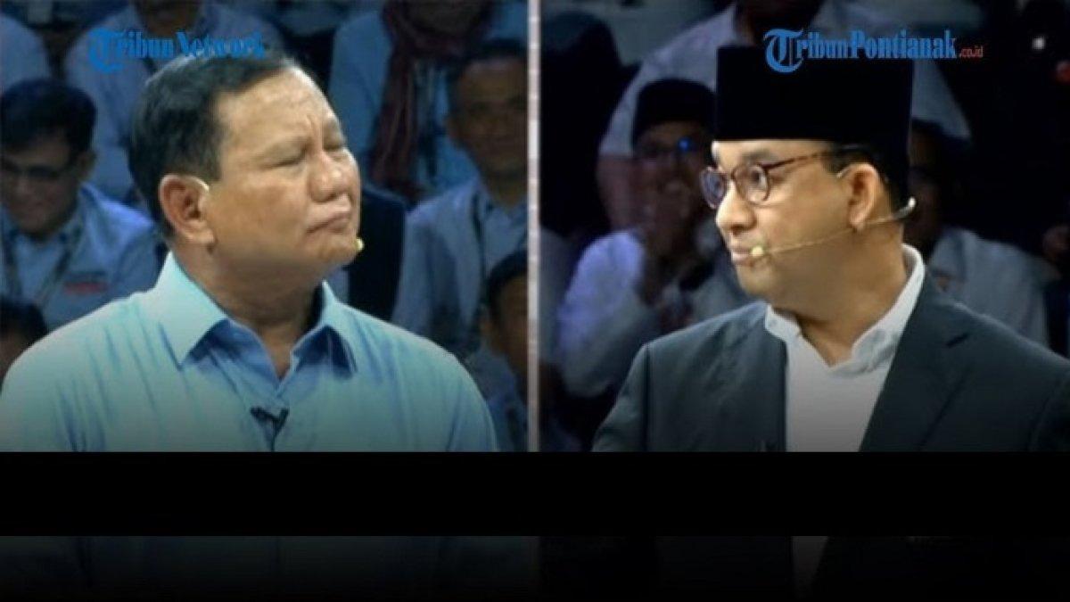MOMEN Debat Capres Pemilu 2024, Gestur Unik Prabowo Saat Disentil Anies Tak Tahan Jadi Oposisi ...