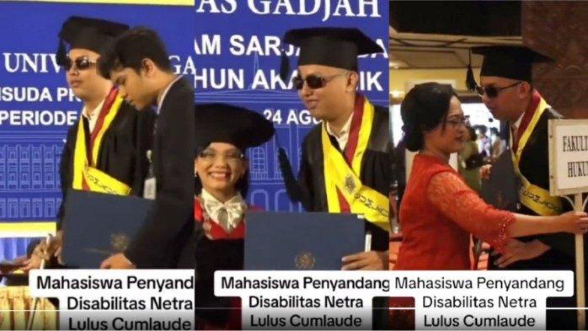 Sosok Farrel, Mahasiswa Tunanetra Lulus Cumlaude dari UGM, Tiap Kuliah Dijemput Teman di Gerbang ...